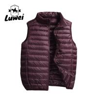 China Fashion Utility Mens Bubble Vest Full Zipper Windbreaker Waistcoat for sale