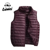China Fashion Utility Mens Bubble Vest Full Zipper Windbreaker Waistcoat for sale