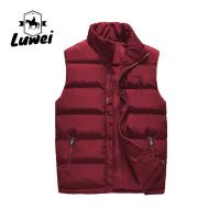 China Lightweight Cold Weather Vest Utility Cotton Polyester Sleeveless Puffer Vest for sale