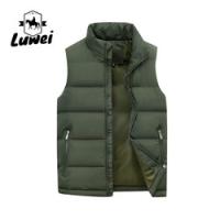 China Lightweight Cold Weather Vest Utility Cotton Polyester Sleeveless Puffer Vest for sale