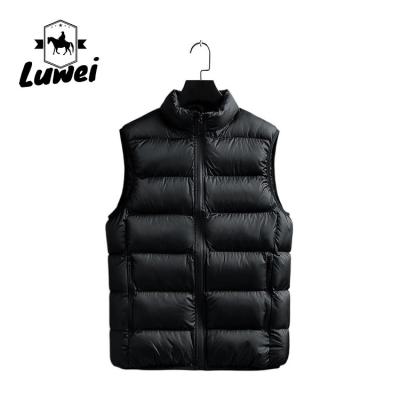 China Outdoor Zipper Cold Weather Vest Windproof Puffer Utility Plus Size Sleeveless for sale