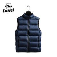 China Outdoor Zipper Cold Weather Vest Windproof Puffer Utility Plus Size Sleeveless for sale