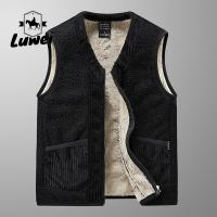 China Street Style Cold Weather Vest Knit Polar Fleece Dress Vest With Pockets for sale