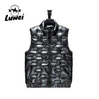 China Zipper Quilted Bubble Coat Vest Waterproof Polyester Cotton Sleeveless Puffer for sale