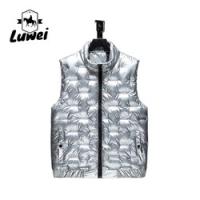 China Zipper Quilted Bubble Coat Vest Waterproof Polyester Cotton Sleeveless Puffer for sale