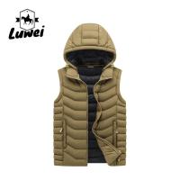 China Zipped Plus Size Bubble Vest Quilted Outdoor Waistcoat Vest With Pocket for sale