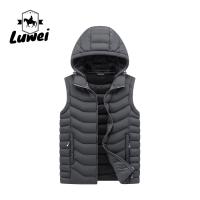 China Zipped Plus Size Bubble Vest Quilted Outdoor Waistcoat Vest With Pocket for sale