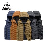 China Zipped Plus Size Bubble Vest Quilted Outdoor Waistcoat Vest With Pocket for sale