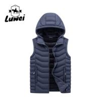 China Zipped Plus Size Bubble Vest Quilted Outdoor Waistcoat Vest With Pocket for sale