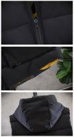 China Zipper Up Cold Weather Vest Sleeveless Reversible Hooded Cotton Padded Vest for sale