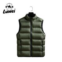 China Cotton Cold Weather Vest Zipper Utility Oversized Slim Fit Outerwear for sale