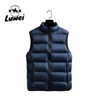 China Cotton Cold Weather Vest Zipper Utility Oversized Slim Fit Outerwear for sale
