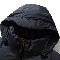 China Contrast Color Cotton Padded Jackets Zip Up Men Crop Down Base Coat for sale