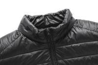 China Utility Thin Cotton Padded Coat Zipper Stand Collar Down Puffer Jacket For Men for sale