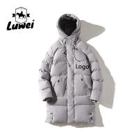 China Outdoor Men Winter Coat Jacket Hoodies Thick Cotton Bubble Coats With Pockets for sale