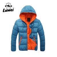 China Long Sleeve Cotton Padded Jackets Zipper Utility Thicken Hooded Coat for sale