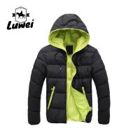 China Long Sleeve Cotton Padded Jackets Zipper Utility Thicken Hooded Coat for sale