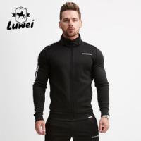 China Slim Men Sportswear Set Cardigan Stand Collar Zipper Plus Size Tracksuit for sale
