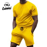 China Cotton Jogging Men Sportswear Set Gym Tracksuit Drawstring 2 Piece Track Suit for sale