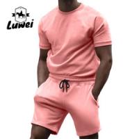 China Cotton Jogging Men Sportswear Set Gym Tracksuit Drawstring 2 Piece Track Suit for sale