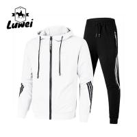 China Plus Size Men Sportswear Set Autumn Athletic Wear Zipper Tracksuits for sale