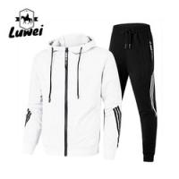China Plus Size Men Sportswear Set Autumn Athletic Wear Zipper Tracksuits for sale
