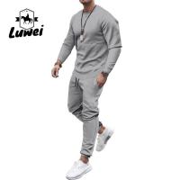 China Activewear Men Sportswear Set Custom Polyester Cotton Plus Size Set for sale