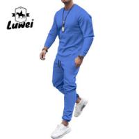 China Activewear Men Sportswear Set Custom Polyester Cotton Plus Size Set for sale
