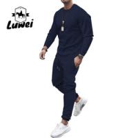 China Activewear Men Sportswear Set Custom Polyester Cotton Plus Size Set for sale