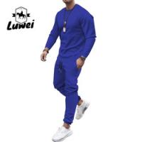 China Activewear Men Sportswear Set Custom Polyester Cotton Plus Size Set for sale
