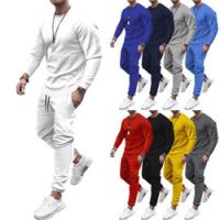 China Activewear Men Sportswear Set Custom Polyester Cotton Plus Size Set for sale