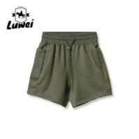 China Solid Color Gym Workout Shorts Cotton Men Outdoor Running Plain Jogger Shorts for sale