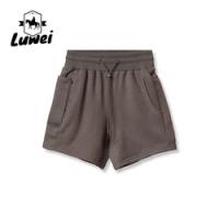 China Solid Color Gym Workout Shorts Cotton Men Outdoor Running Plain Jogger Shorts for sale