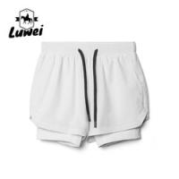 China Drawstring Jogger Gym Workout Shorts Casual Loose Fitness Running Swim Shorts for sale