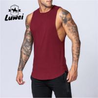 China Sleeveless Men Workout Tank Top Cutout Hollow Bodybuilding Gym Tank Top for sale