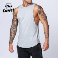 China Sleeveless Men Workout Tank Top Cutout Hollow Bodybuilding Gym Tank Top for sale