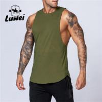 China Sleeveless Men Workout Tank Top Cutout Hollow Bodybuilding Gym Tank Top for sale