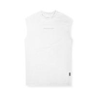 China Gym Training Men Workout Tank Top Singlet Cotton Hollow Breathable Vest for sale