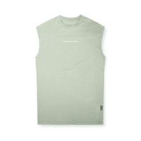 China Gym Training Men Workout Tank Top Singlet Cotton Hollow Breathable Vest for sale