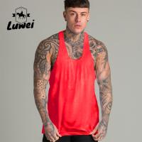 China Bodybuilding Men Workout Tank Top Hollow White Black Cotton Vest for sale