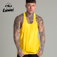 China Bodybuilding Men Workout Tank Top Hollow White Black Cotton Vest for sale