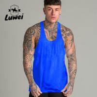 China Bodybuilding Men Workout Tank Top Hollow White Black Cotton Vest for sale