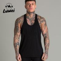 China Bodybuilding Men Workout Tank Top Hollow White Black Cotton Vest for sale