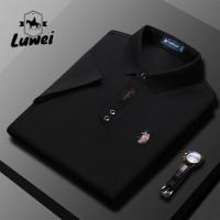 China Sublimated Cotton Polo T Shirts Men Knitted Sport Blank Fabric Shirts for sale