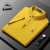 China Sublimated Cotton Polo T Shirts Men Knitted Sport Blank Fabric Shirts for sale