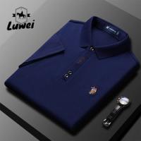 China Sublimated Cotton Polo T Shirts Men Knitted Sport Blank Fabric Shirts for sale