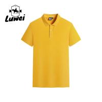 China Embroidery Logo Mens Polo T Shirts Breasted Cardigan Lattice Polyester for sale