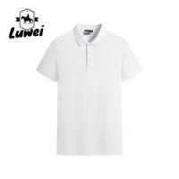 China Embroidery Logo Mens Polo T Shirts Breasted Cardigan Lattice Polyester for sale