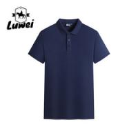 China Embroidery Logo Mens Polo T Shirts Breasted Cardigan Lattice Polyester for sale