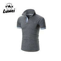 China Slim Fit 100 Cotton Polo Shirts Quick Drying Outdoor Short Sleeve for sale